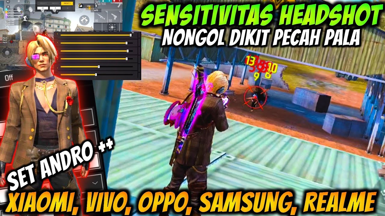 PENGATURAN SET ANDRO 2024 ⚙️ Sensitivitas FF Auto Headshot! Sensitivitas FF One Tap Headshot ...