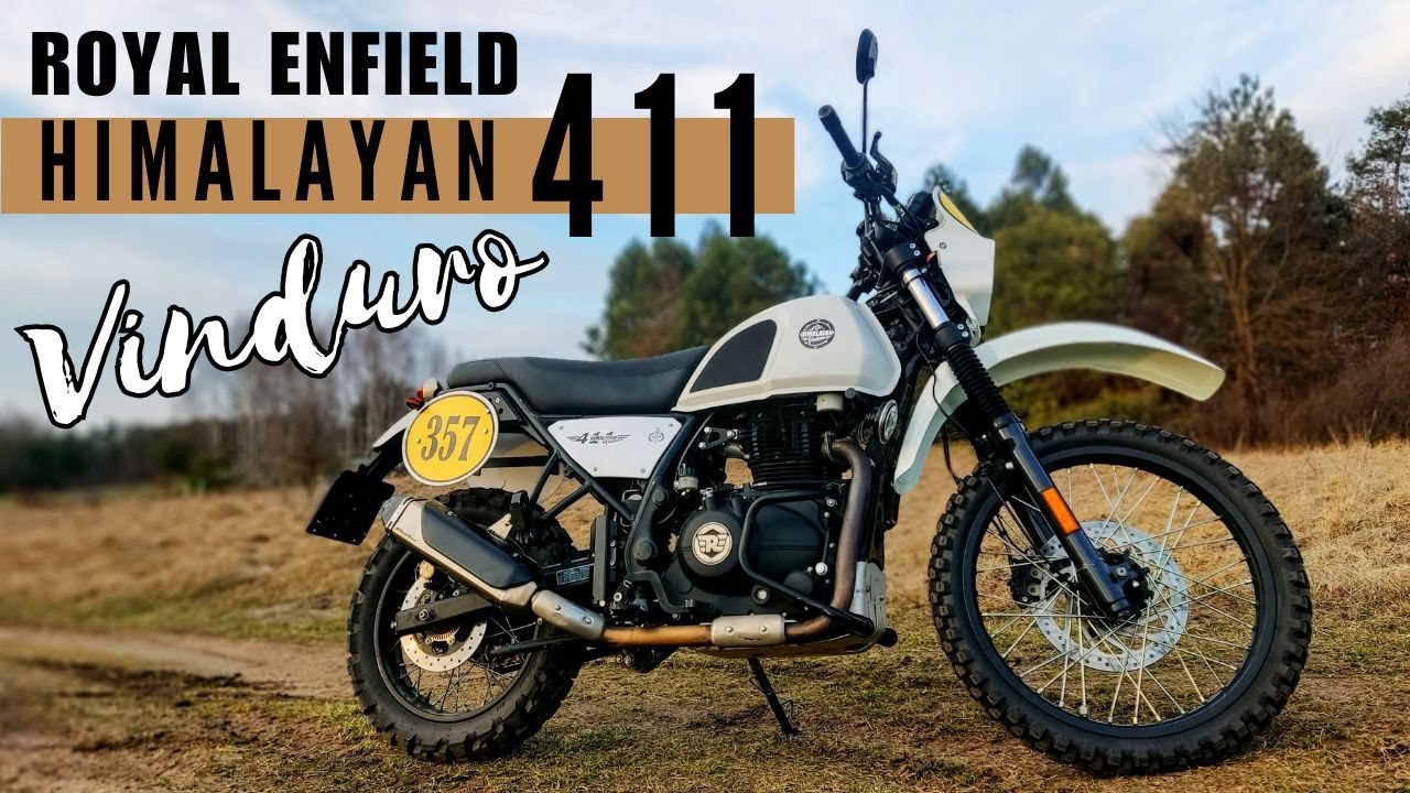 Royal Enfield Himalayan 411 custom Vinduro 80's style - YouTube