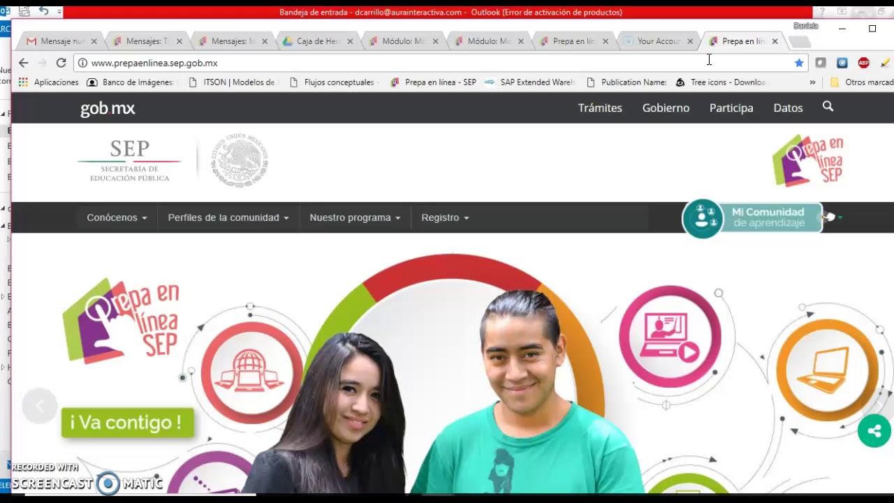 Interacción con la nueva plataforma de Prepa en línea SEP - YouTube