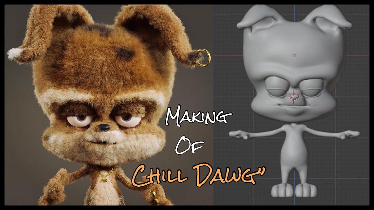 Making of: Chill Dawg| Blender Timelapse - YouTube