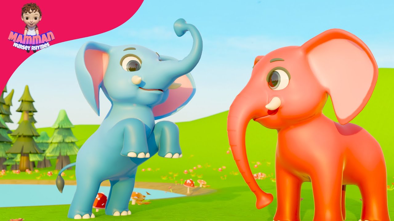Colorful Elephants - Surprise Eggs ! Nursery Rhymes & Kids Songs - YouTube