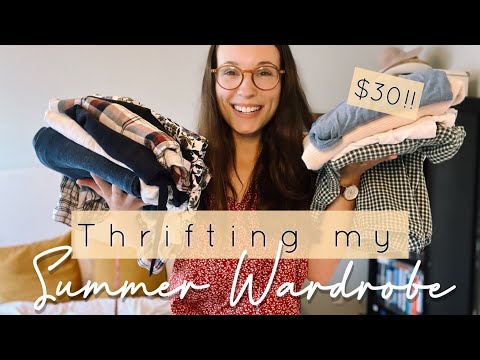 THRIFT HAUL + TRY ON | summer + postpartum + nursing clothes