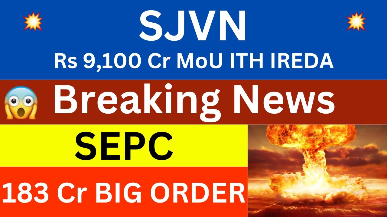 SEPC SHARE LATEST NEWS TODAY🔴SJVN SHARE PRICE TARGET TOMORROW🔴SJVN ...