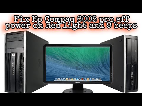How to Fix Hp compaq 6005 pro sff power on Red light and 9 beeps error ...