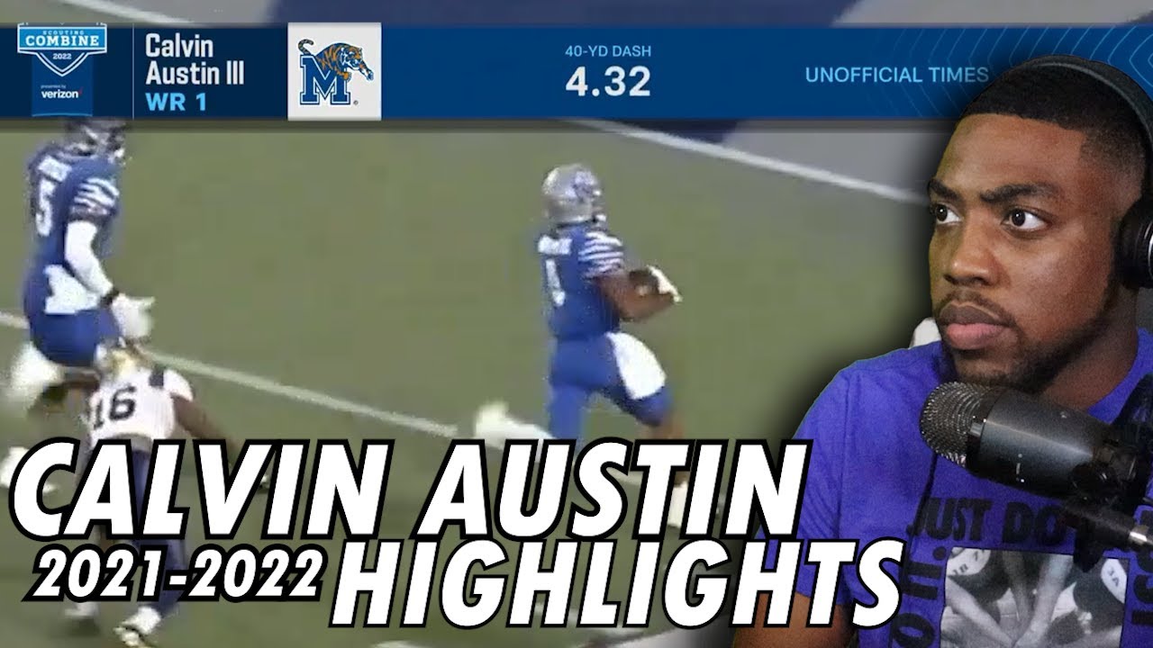 Calvin Austin (WR | Pittsburgh Steelers) Memphis Highlights REACTION ...