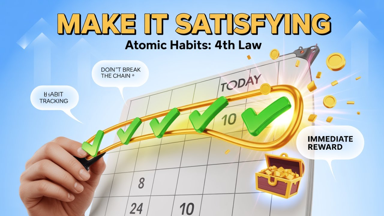 Atomic Habits 4th Law Explained | Make It Satisfying | LitTalk - YouTube