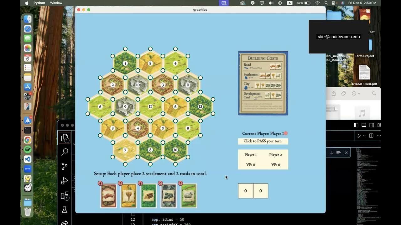 15-112 Term Project: Settlers of Catan - YouTube