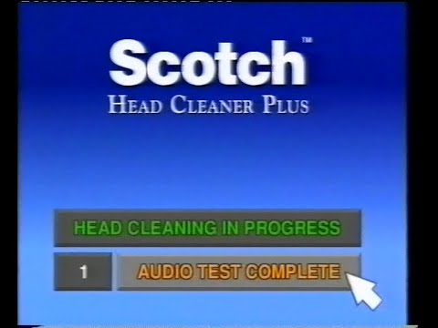 Scotch Video Cassette Head Cleaner Plus 1993 - YouTube
