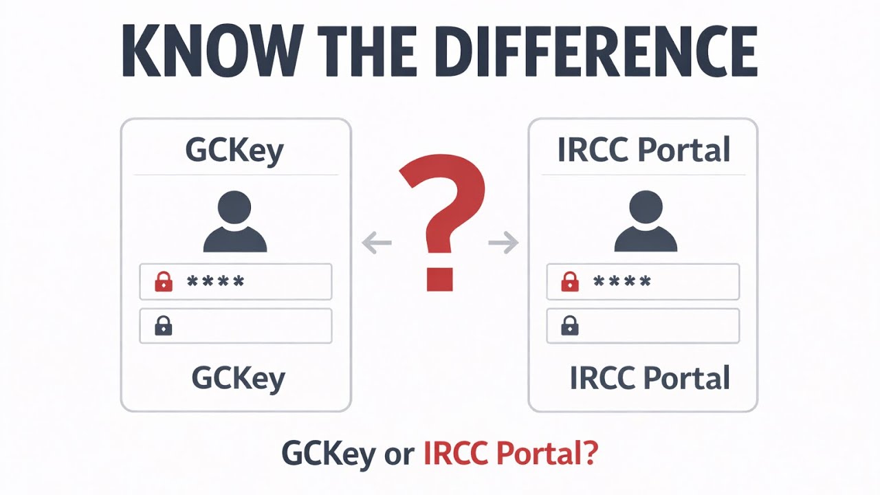 GCKey vs IRCC Portal Explained | Canada Visa Applications (2026) - YouTube