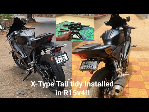 Installation of X-type tail tidy on R15 V4😍|Proper fit and finish|# ...
