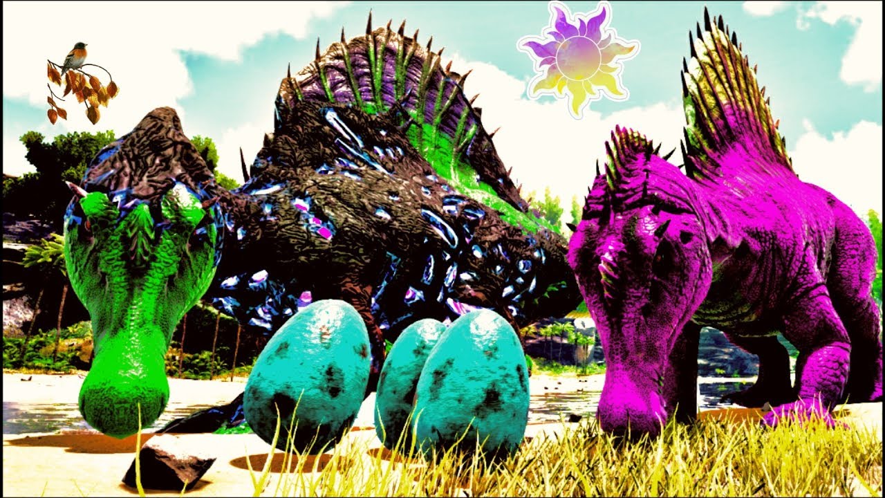 ESPERANDO MEUS TRÊS FILHOTES NASCER ESPINOSSAURO !DINOSSAURO -ARK ...