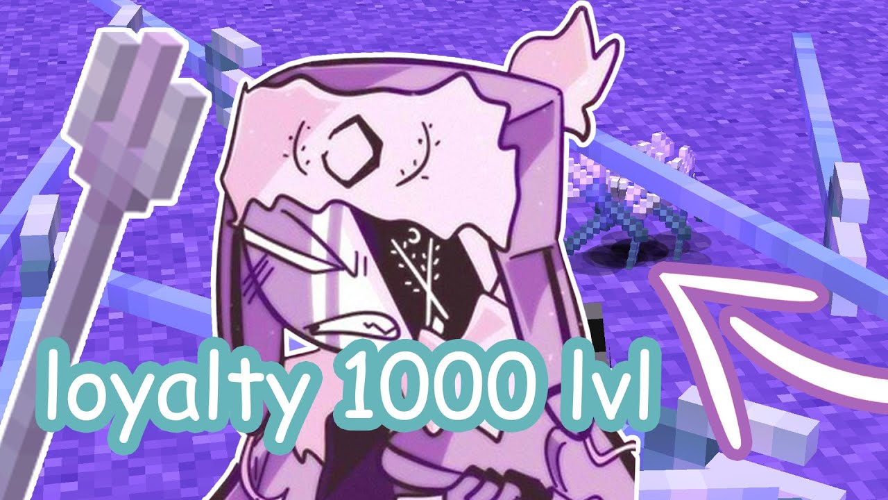 Cast an enchantment on the Trident *loyalty 1000 lvl* killing cheaters ...