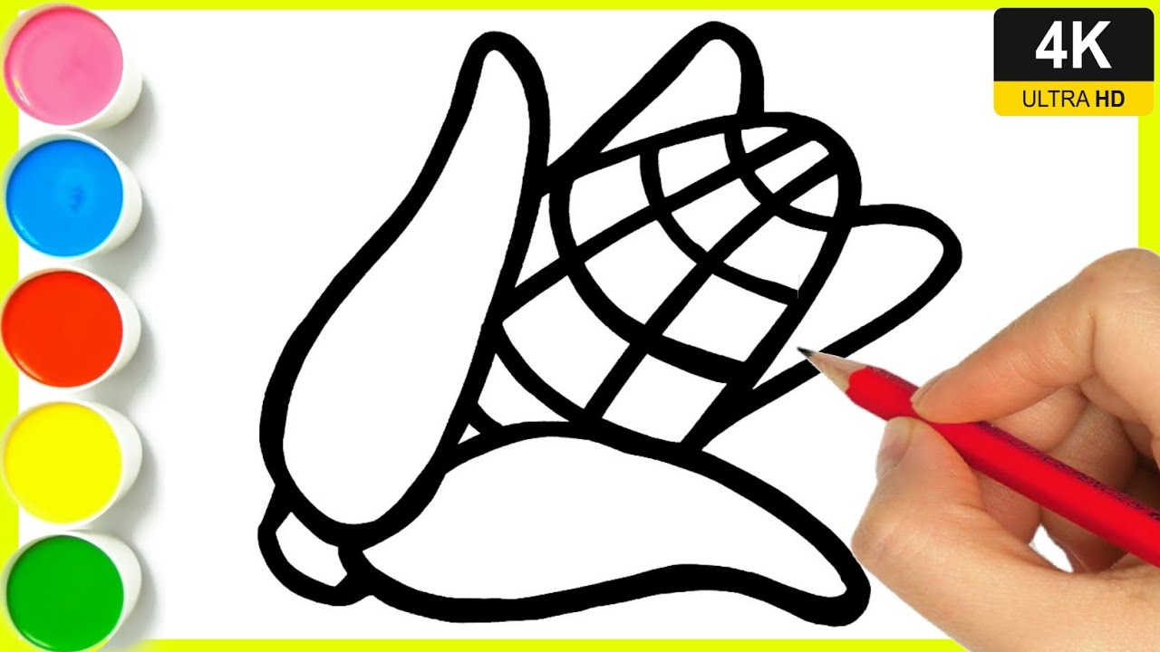 How to draw a corn 🌽 || Easy to draw sweet corn Drawing || Step by step ...