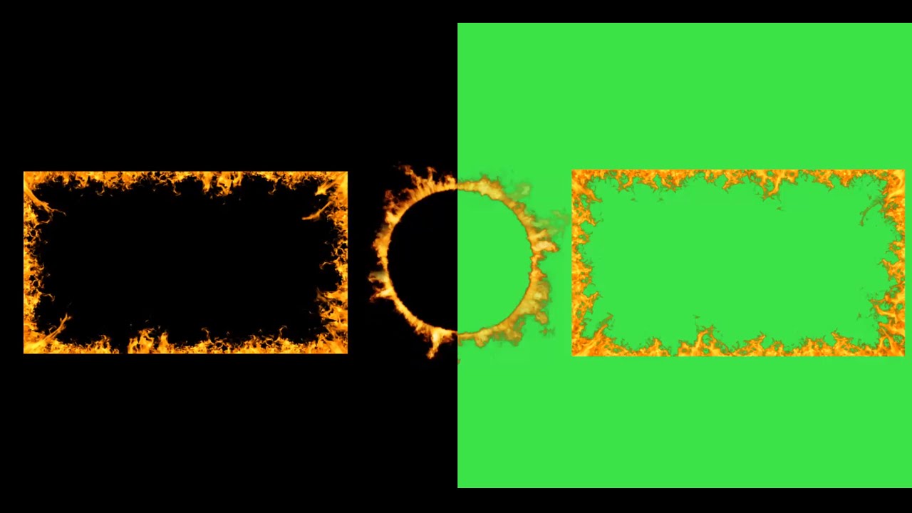 Green screen fire End Screen animation।fire outro template | END SCREEN ...
