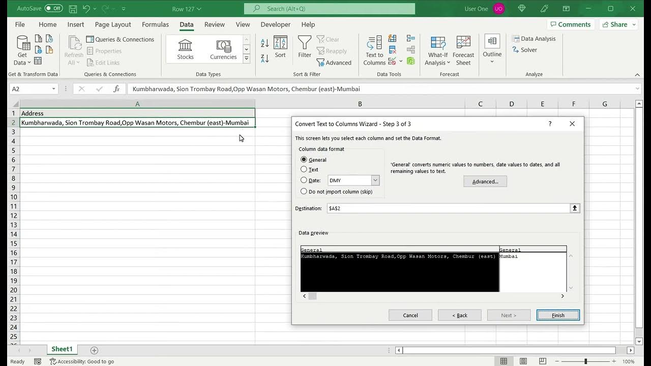 How to split a cell into two rows in Excel - YouTube