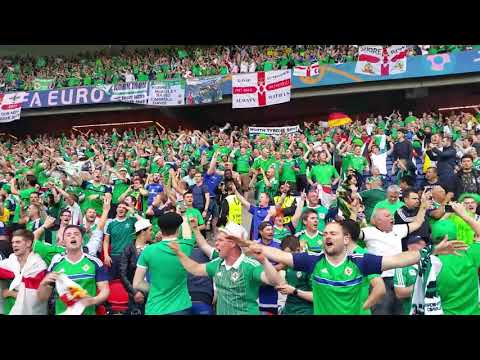Northern Ireland fans singing:\