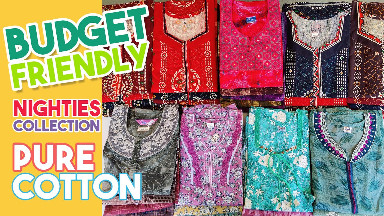 Budget Friendly Cotton Nighties Collection 👗 Soft & Stylish Designs for ...