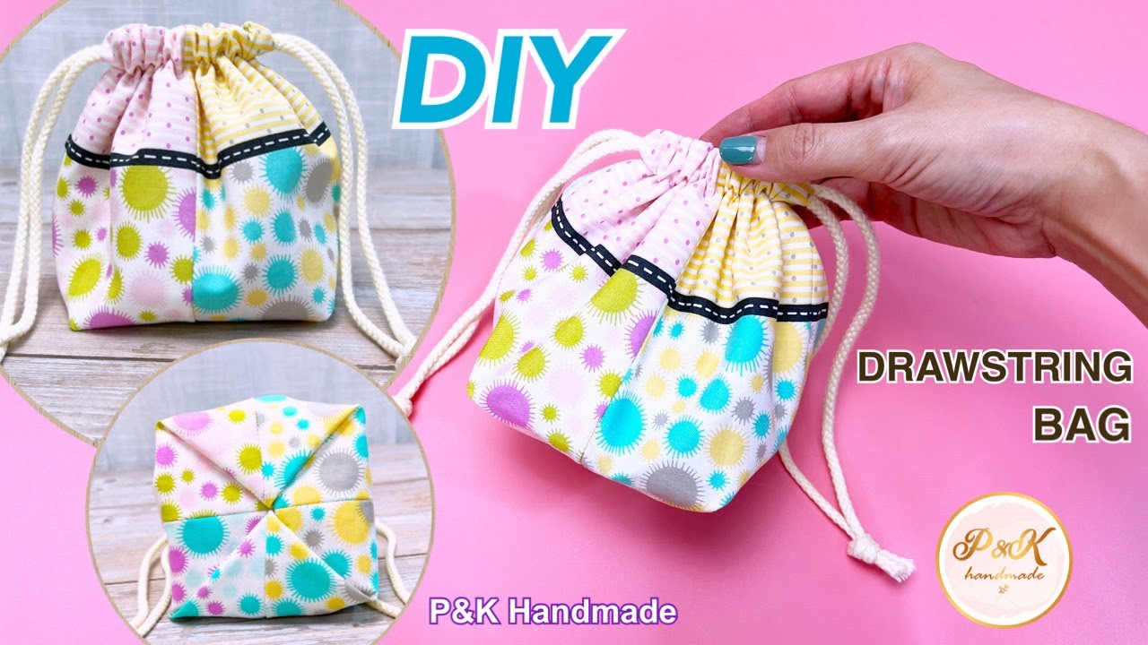 Easy💖how To Make Drawstring Bag Sewing Tutorial Sewing Ideas Pandk