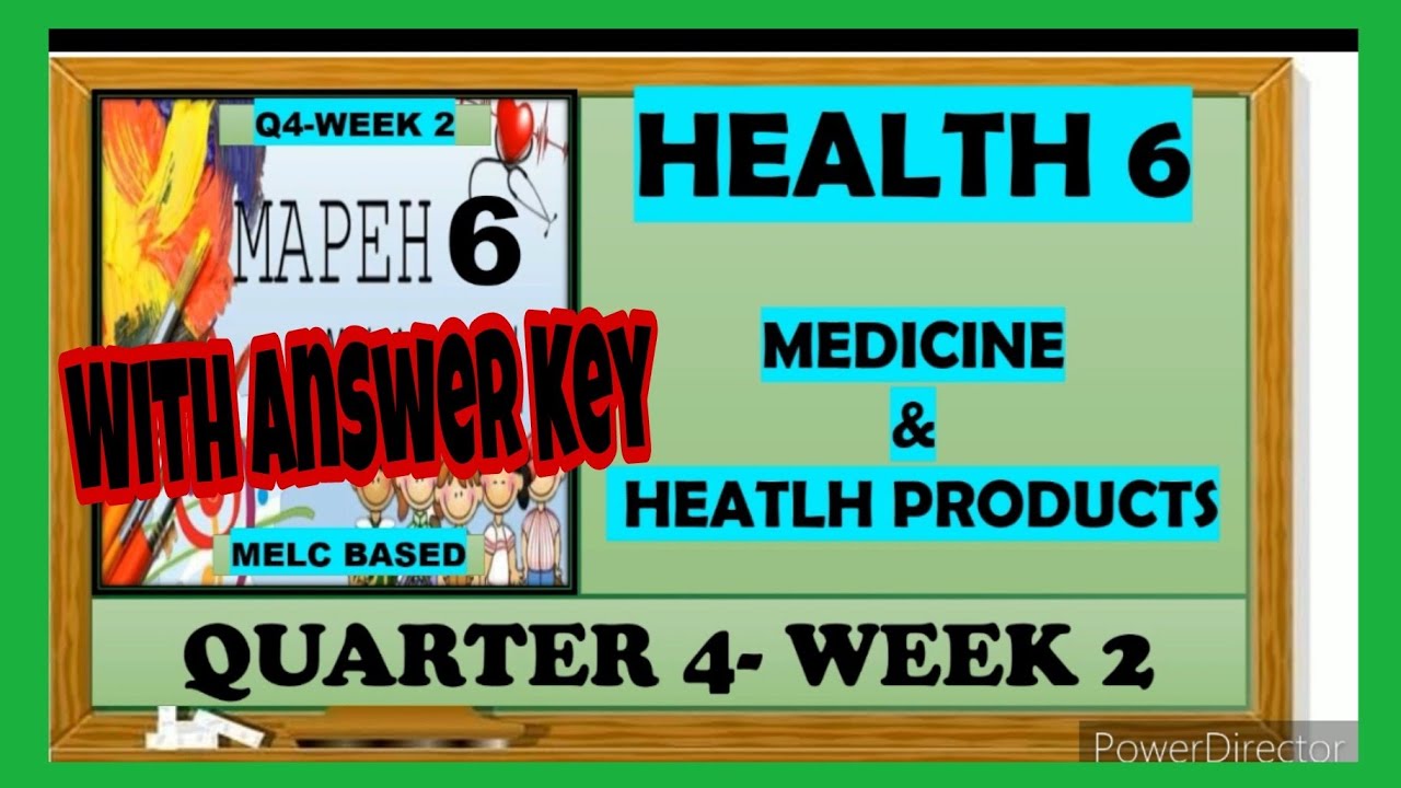 HEALTH 6 | MEDICINE & HEALTH PRODUCTS | QUARTER 4 WEEK 2 | MAPEH - YouTube