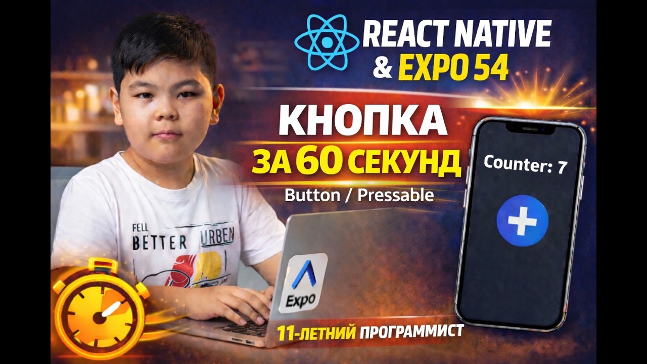 11-летний программист: Pressable и стили в React Native за 1 минуту ...
