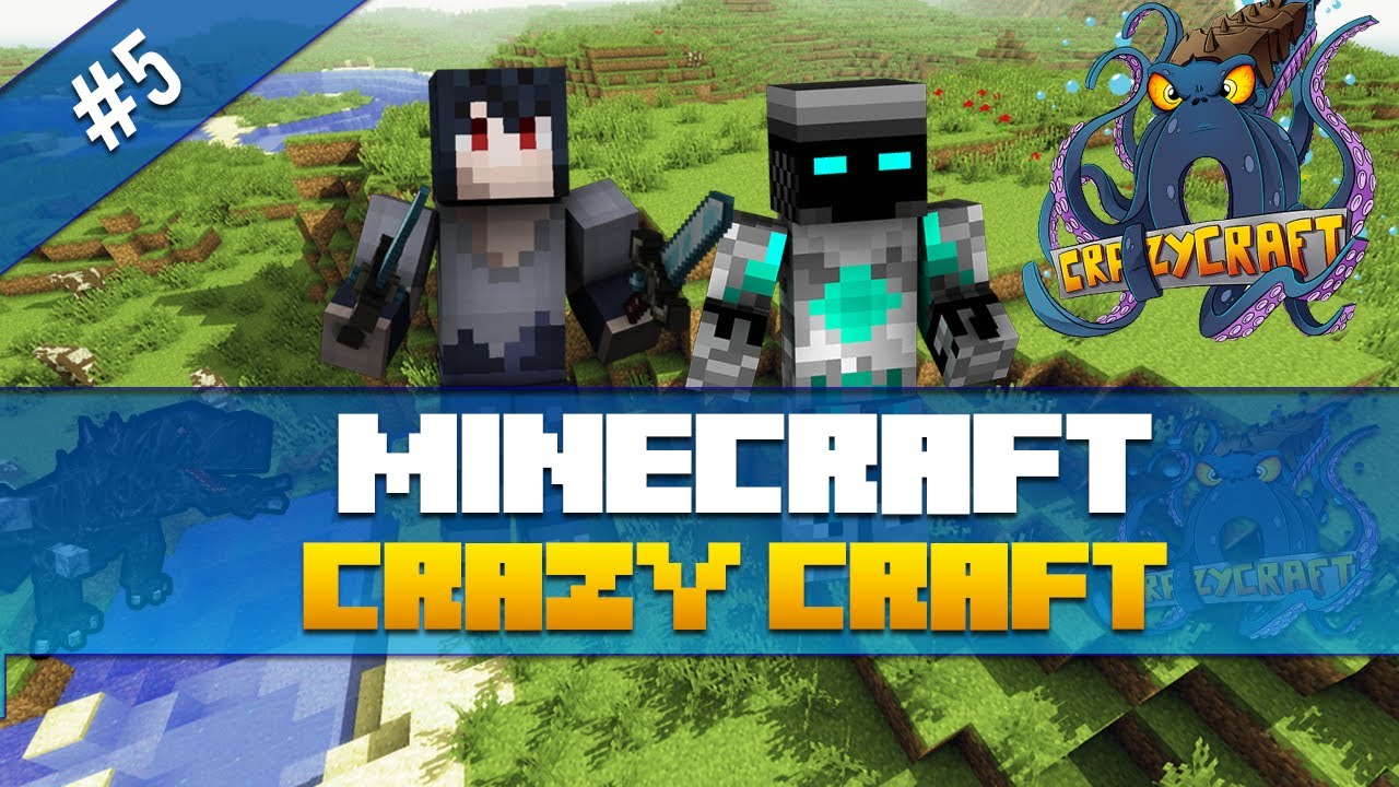 Minecraft: Crazy Craft #5 w/ IzMee - 'Fighting Random BOSSES!' - YouTube