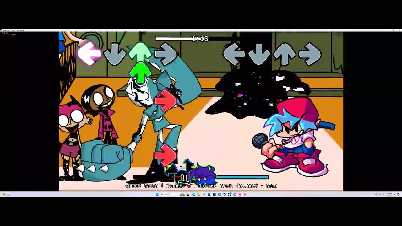 phantom arcade styled bf doing mic swing attacking thing - YouTube