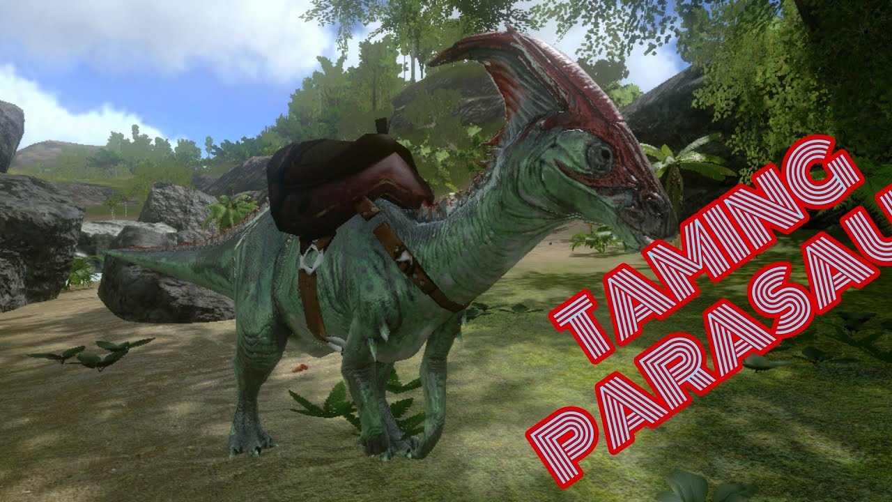 Ark mobile in hindi ,Taming parasaur , Get OP bow ,solo servival series ...