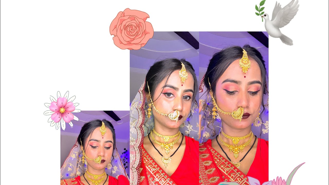 New Dulhan makeup step by step 🥰 - YouTube