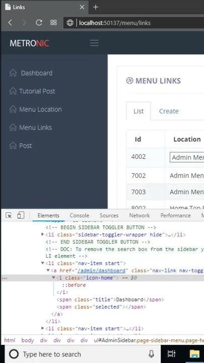 226 ASP .NET MVC - Add Fields in Create Menu Links for Dynamic Icon Tutorial Project - YouTube