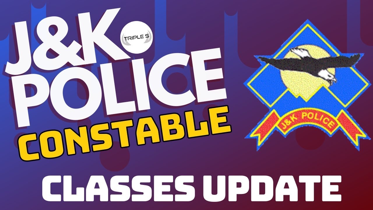 J&K Police CONSTABLE - Classes Schedule || 4000+ Vacancies - YouTube