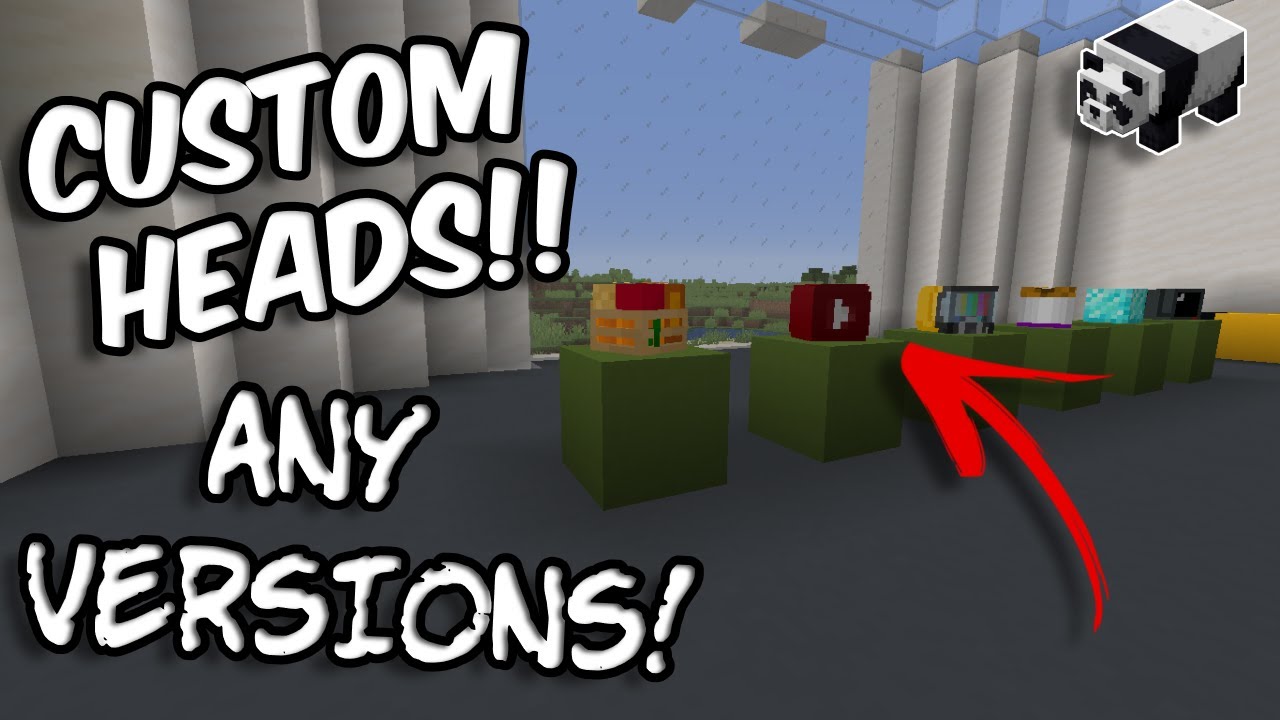 HOW TO GET CUSTOM HEADS IN MINECRAFT! (ANY VERSIONS) 1.8 - 1.16 - YouTube