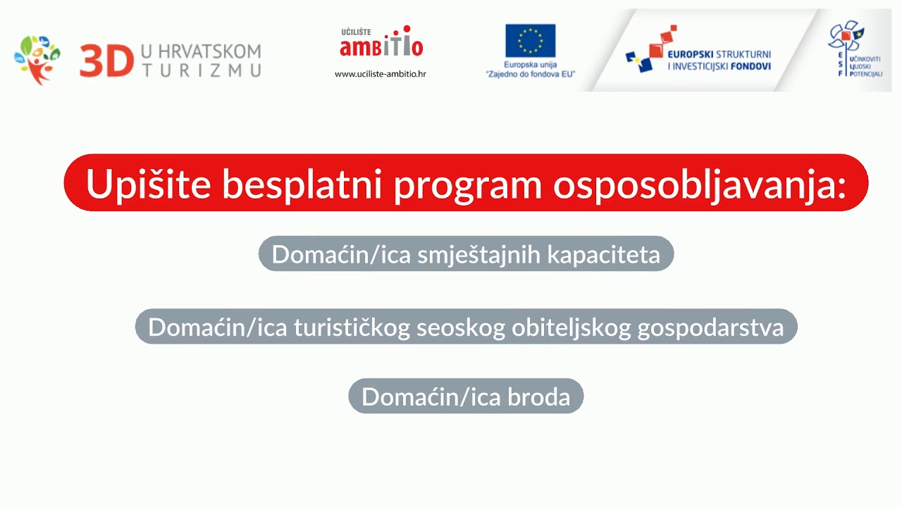 Besplatni programi osposobljavanja za nezaposlene - YouTube