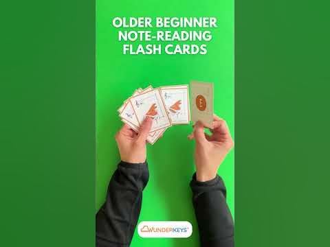 Note Reading Flash Cards for Older Beginner Piano Students #WunderKeys ...