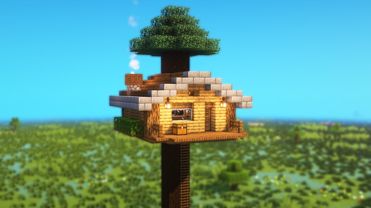 How to Build a Cozy Tree House in Minecraft 1.21 Tutorial - YouTube