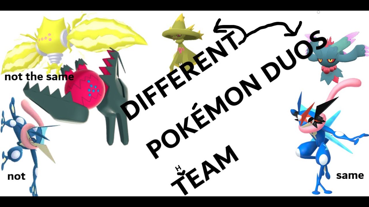 Different Pokémon Duos Team - YouTube