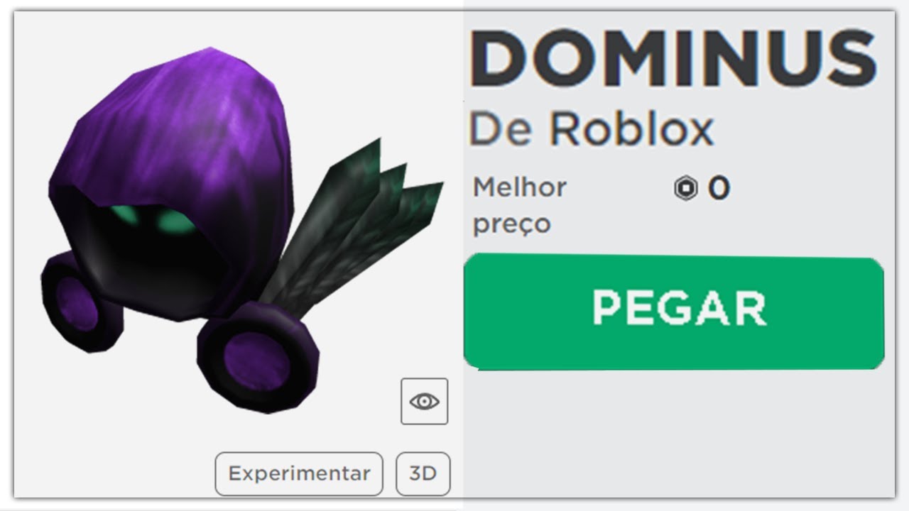 GANHE MAIS de 10 DOMINUS GRÁTIS AGORA no ROBLOX! *Muito fácil* - YouTube