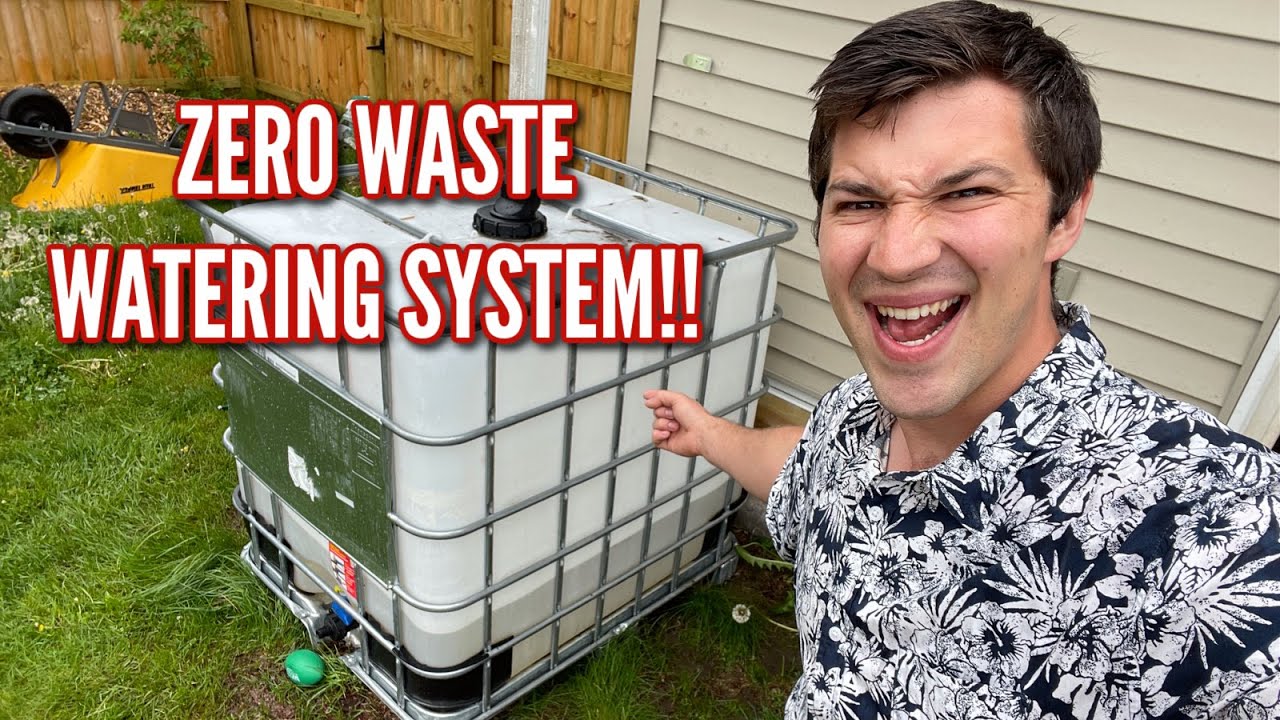 Our Zero Waste SUSTAINABLE Garden Watering System!! - YouTube