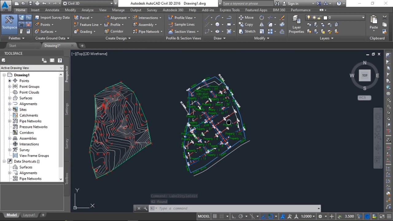 Tugas Membuat Tutorial Parcel Menggunakan Autocad Civil 3D - YouTube