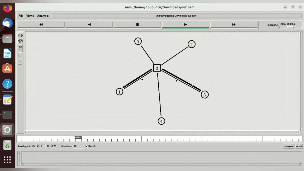 Star Topology using ns2 simulator - YouTube