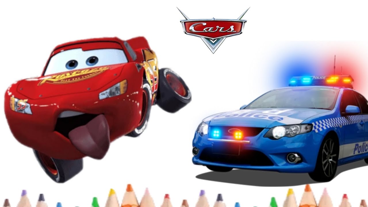 Disney Cars | Lightning McQueen | Gadi wala cartoon | Drawing and ...