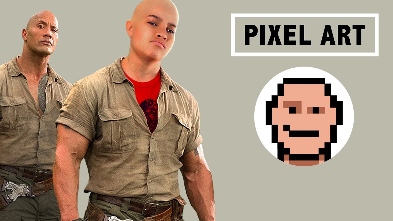 Dwayne Johnson "The Rock” Pixel Art - YouTube