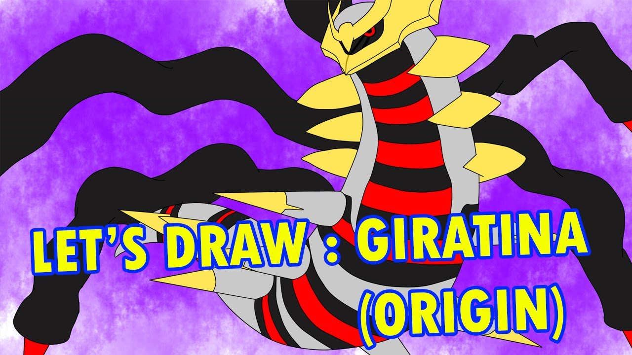 LET'S DRAW : GIRATINA (ORIGIN) - PART 1 (OUTLINES) - YouTube