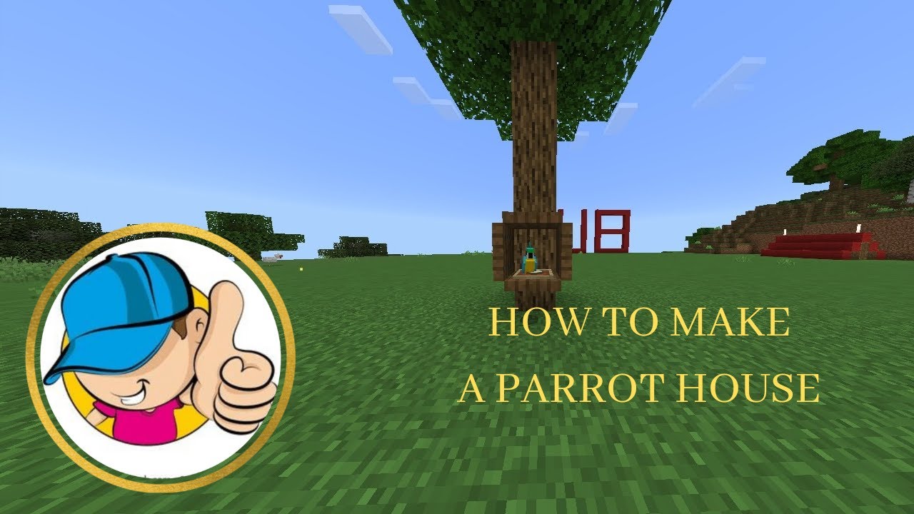 How to make a parrot house | MINECRAFT me parrot house kaise bnaye # ...