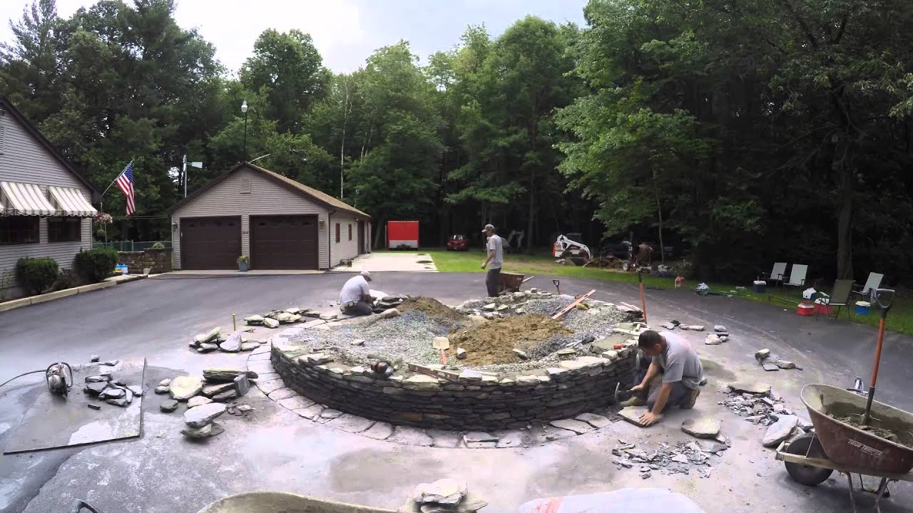 How We Install and Build a Goshen Stone Planter - YouTube