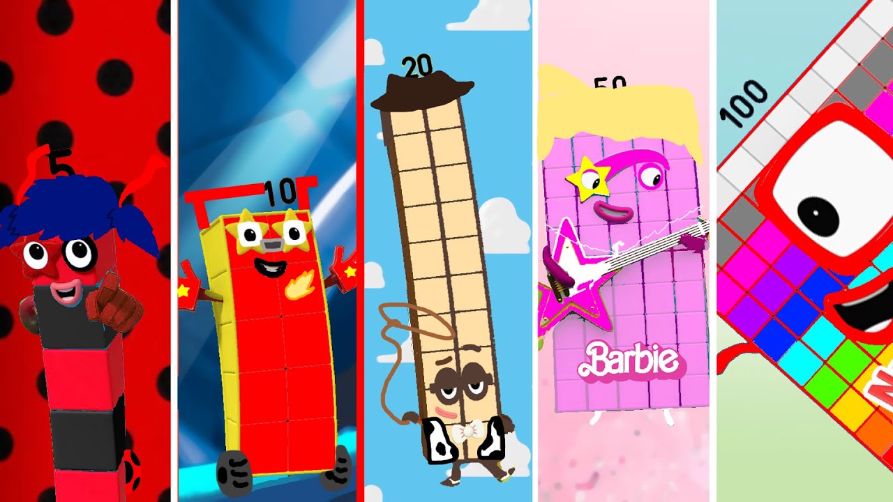 Numberblocks but it's Cartoonblocks | Cartoonblocks 20 to 1 - YouTube