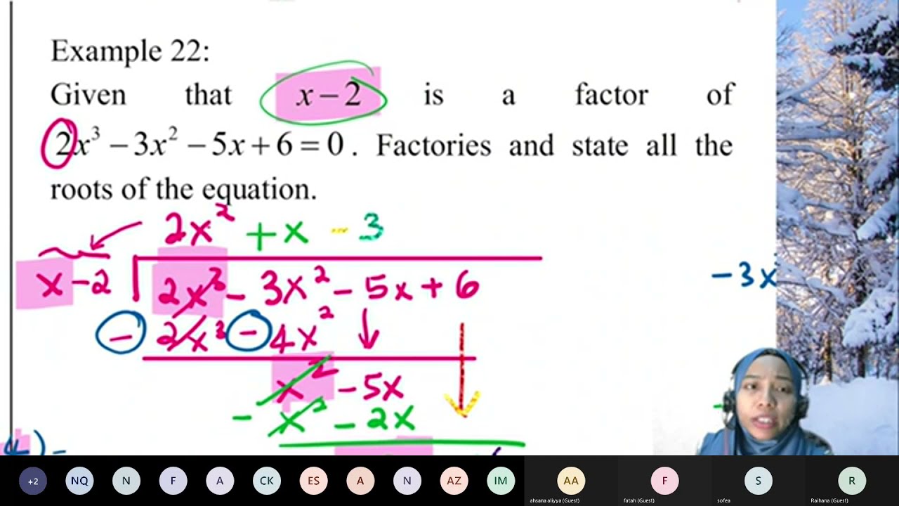 DM015 Chapter 2: Cubic Equation (Long Division) - YouTube