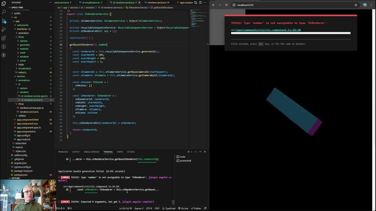 031 - ThreeJS and Angular Space And Time Application: Video Renderer Refactor - YouTube