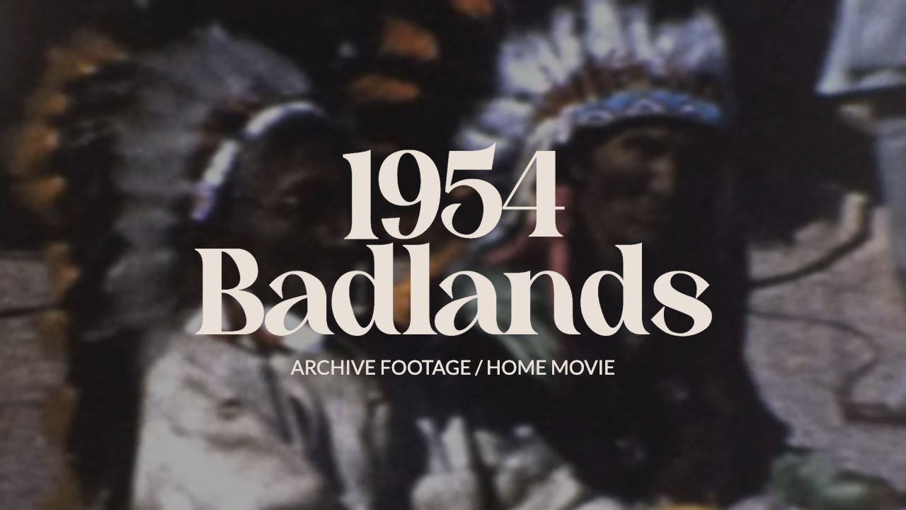 Archive footage of Badlands, Native Americans | 1950s home movie film ...
