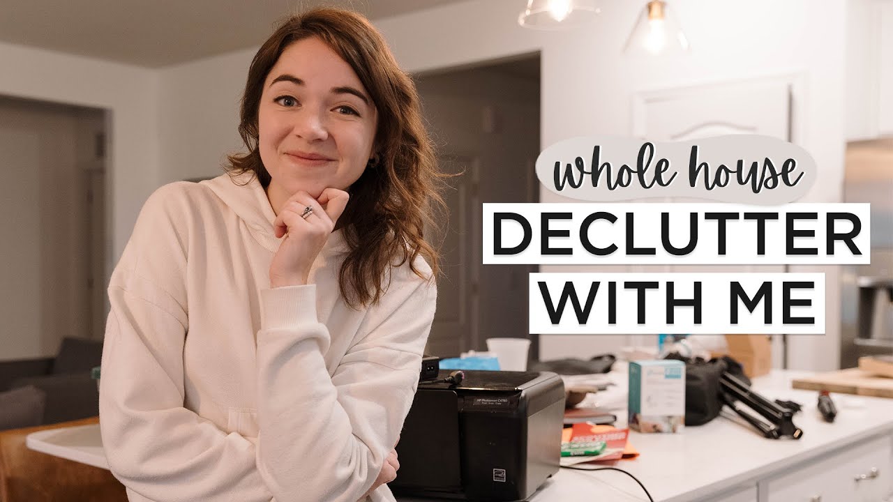 DECLUTTER Our WHOLE HOUSE With Me | Decluttering Every Room In Our ...