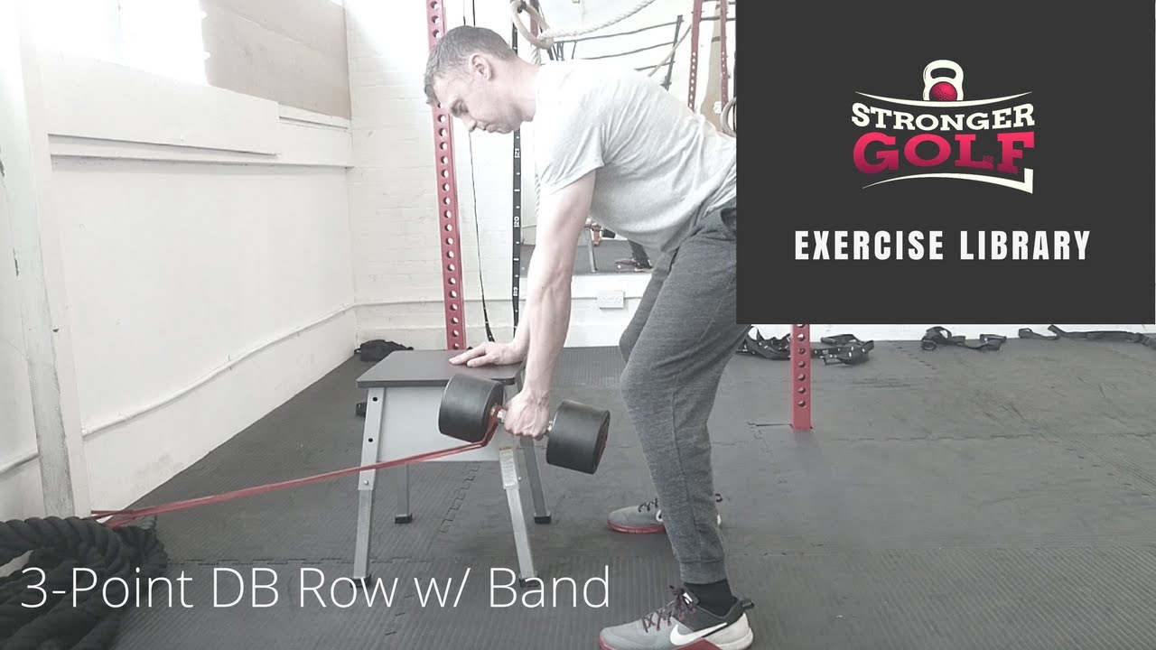 3-point Dumbbell Row w/ Band - YouTube